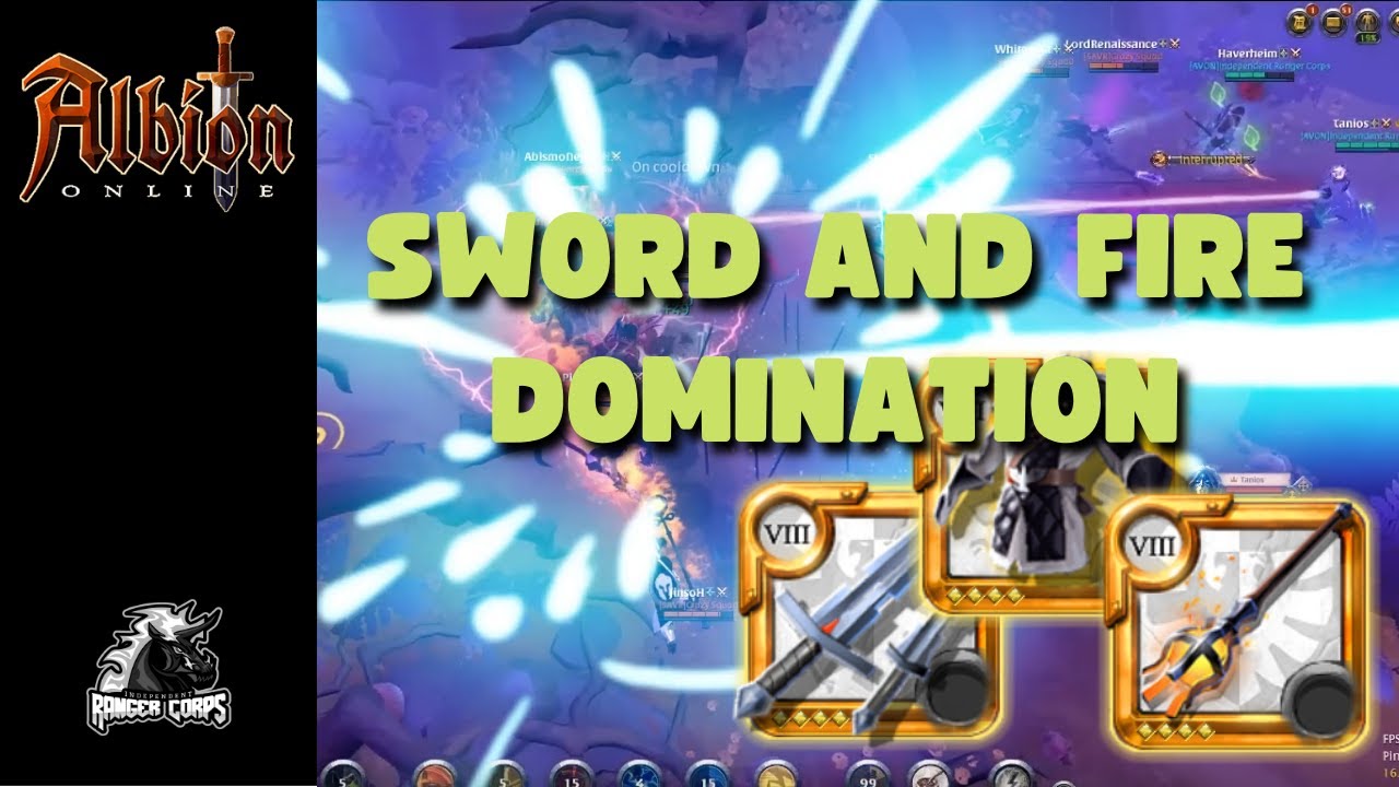 💥S-TIER DUAL SWORDS & FIRE STAFF ALBION ONLINE PvP💥 AVA ROADS ...