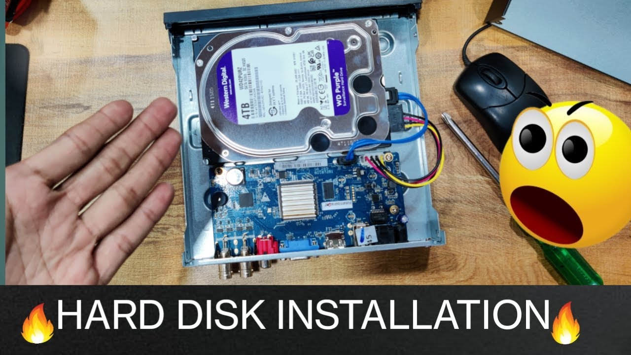How to Install Hard Disk in Cp Plus DVR/NVR - YouTube