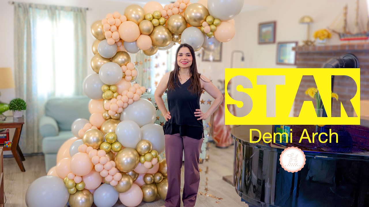 How to make a Star Demi Arch by @JexsyTV - YouTube