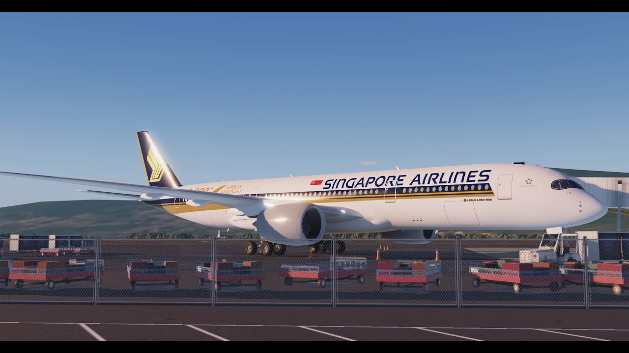 Project Flight | Airbus A350 Singapore Airlines | Full flight Cibao ...