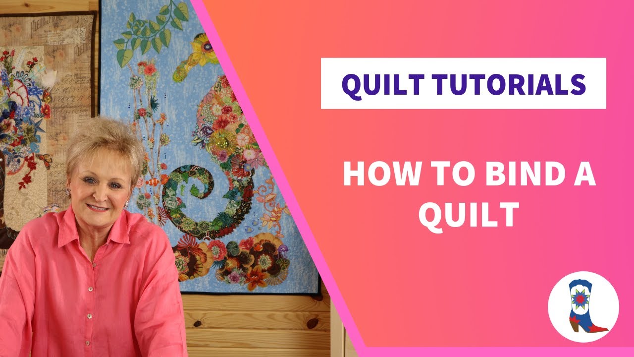 Quilt Binding Tutorial with Deb Luttrell of Stitchin' Heaven - YouTube