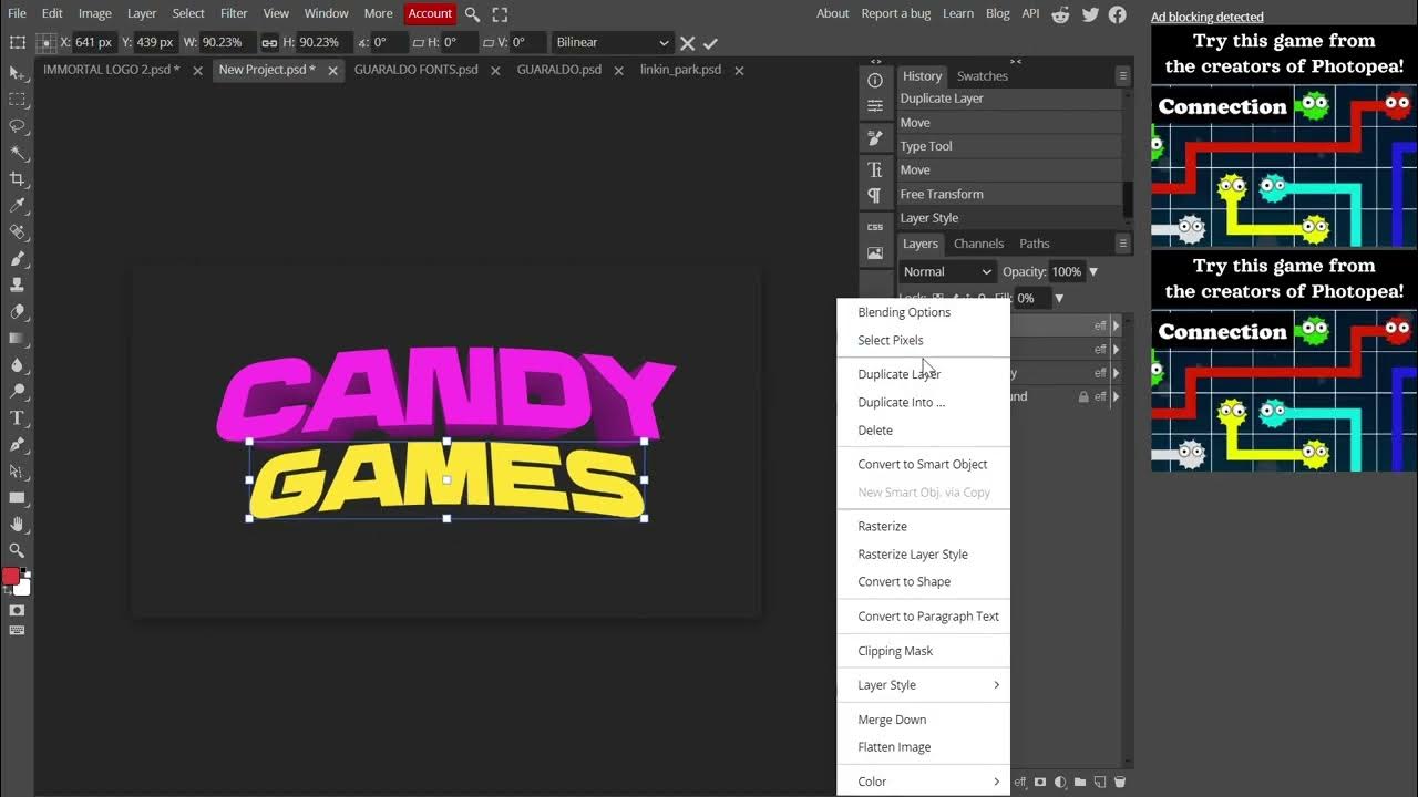 How to MAKE a PHOTOPEA Roblox LOGO Part 1! - YouTube