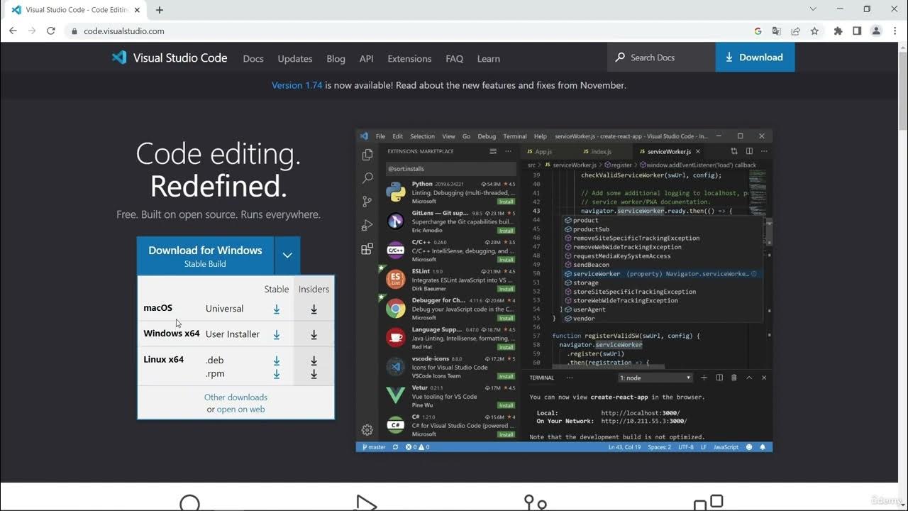 INSTALACION DE VISUAL CODE - YouTube