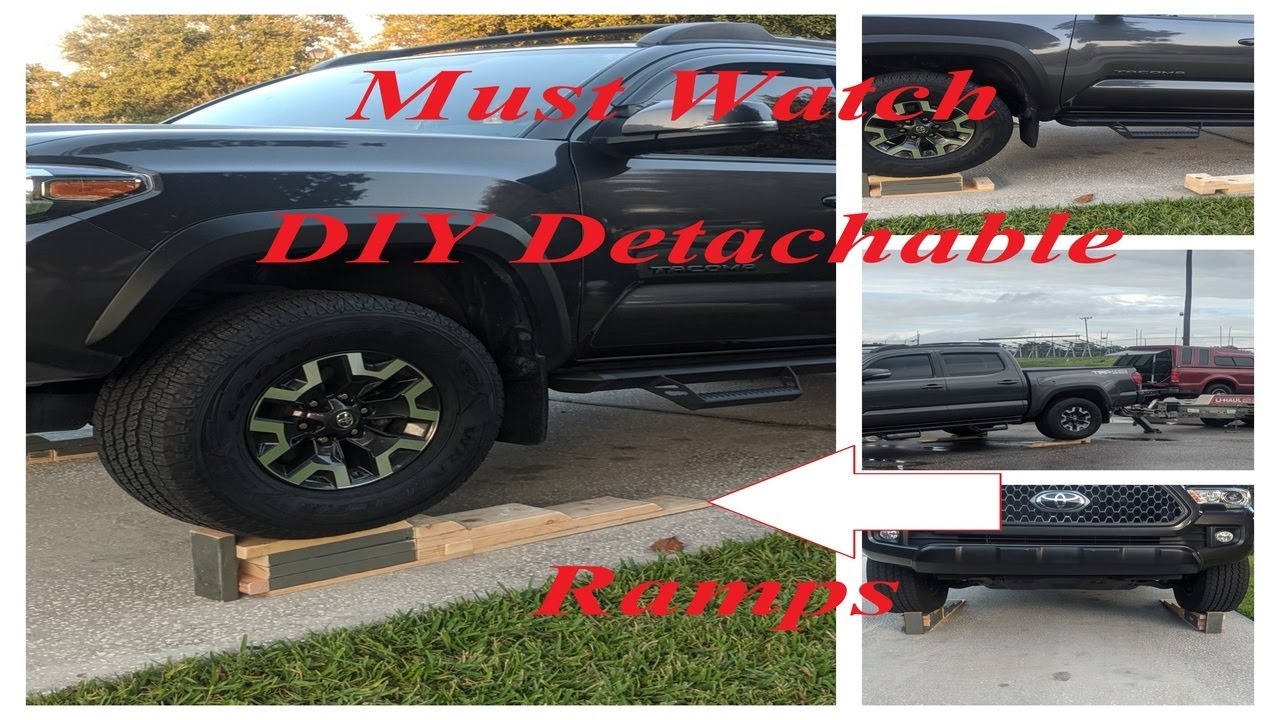 Great Diy Detachable Car/Truck Ramps (Made out of scrap wood) - YouTube