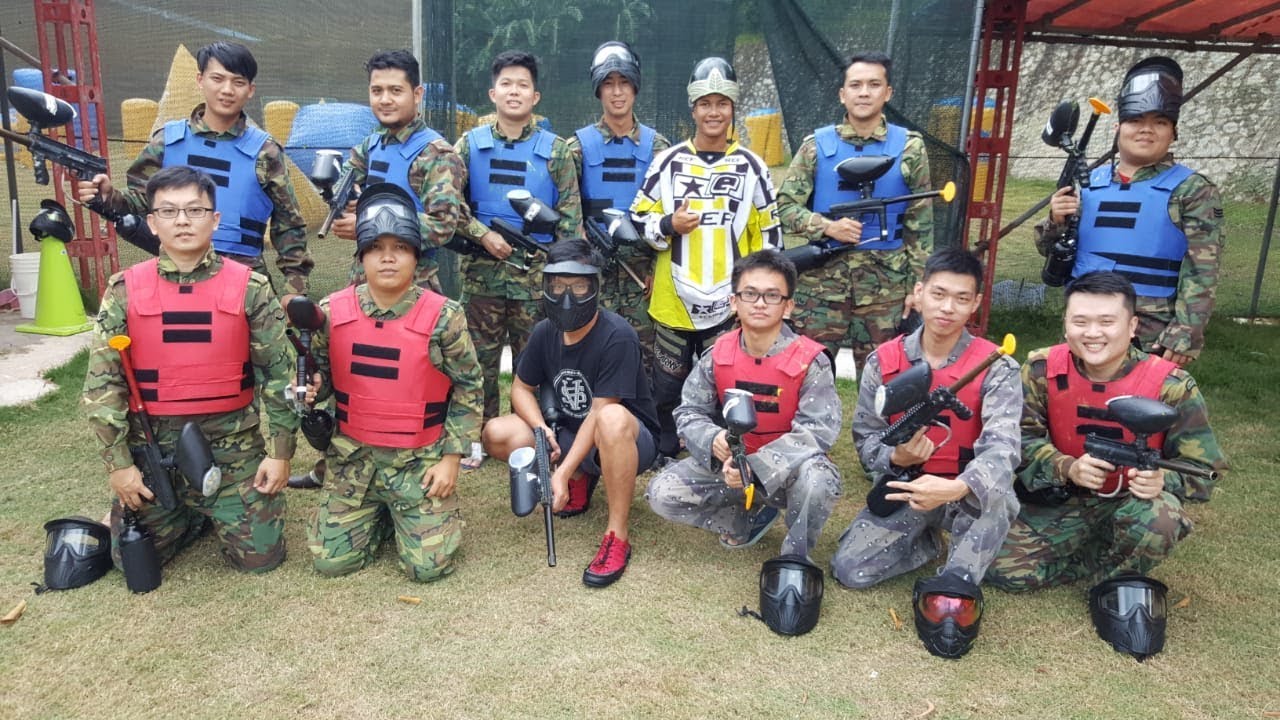 SERU! MAIN PAINTBALL DENGAN ANTAR BANK DI BATAM - YouTube