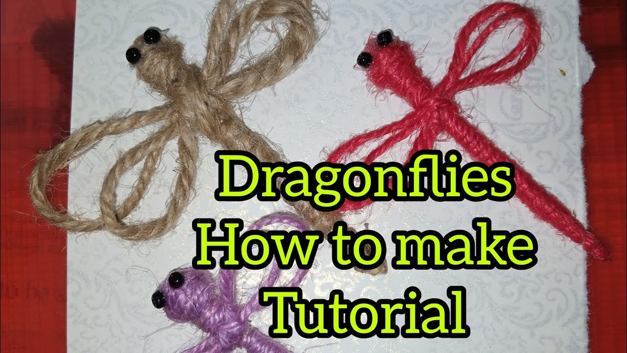 Jute dragonflies/how to make/tutorial/Sindhi/Hindi/Urdu - YouTube