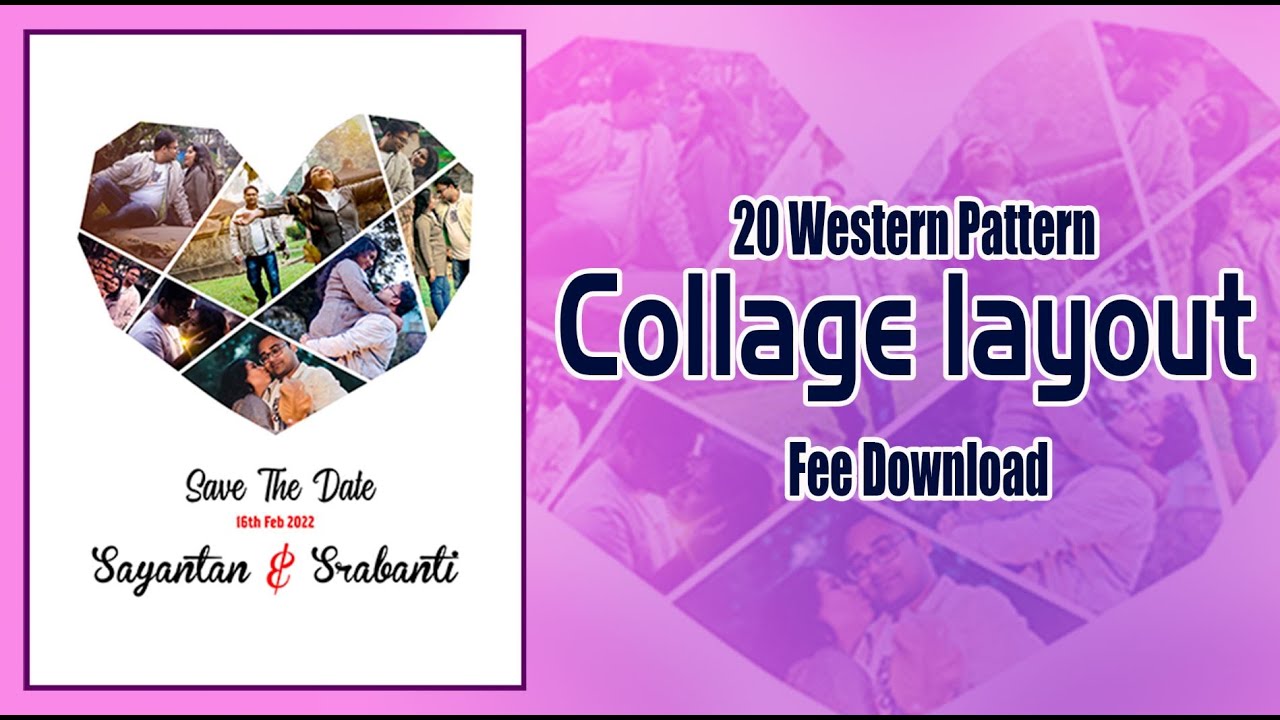 20 Modern Western Pattern Collage layout Fee Download | Photoshop cc ...