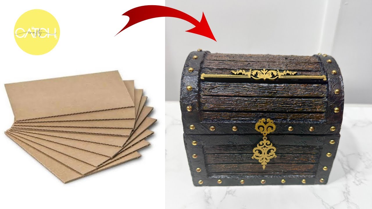 How to make DIY Treasure Box at home | using cardboard |Best out of ...