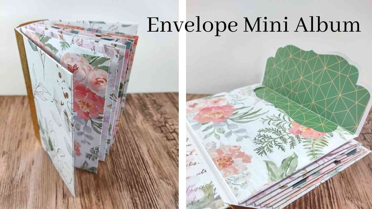 Floral Envelope Mini Album Tutorial | Mini Album Die Series - YouTube