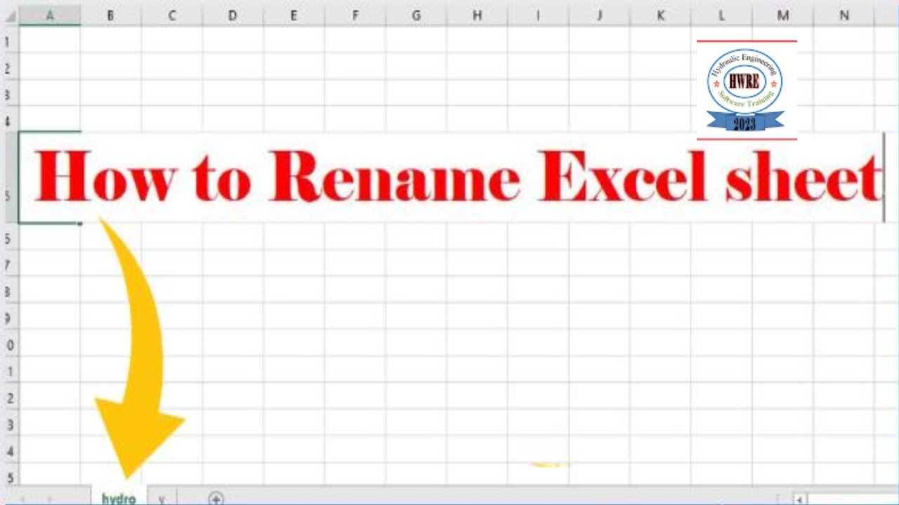 How To Rename An Excel Sheet YouTube How To Rename An Excel Sheet YouTube