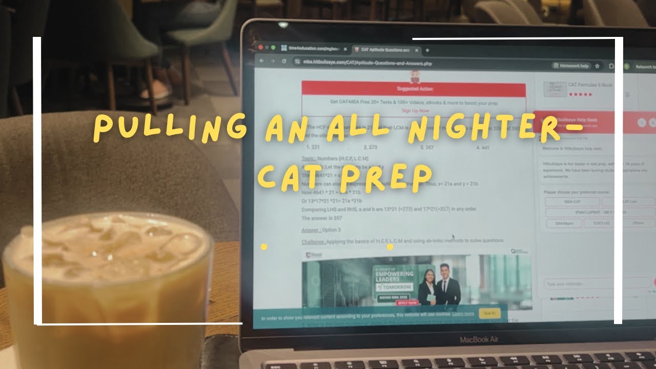 CAT Preparation vlog ~ Attempting to pull an all nighter - YouTube