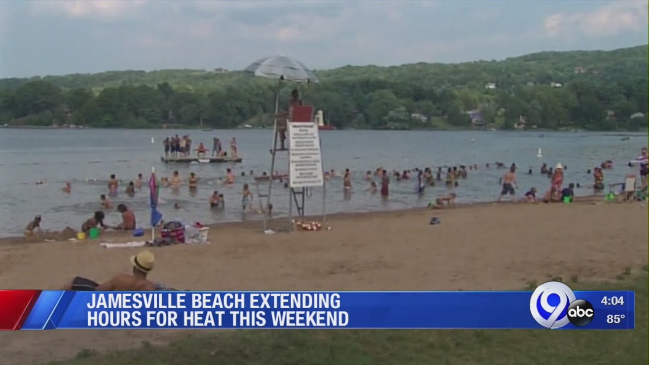 Extended hours at Jamesville Beach this weekend - YouTube