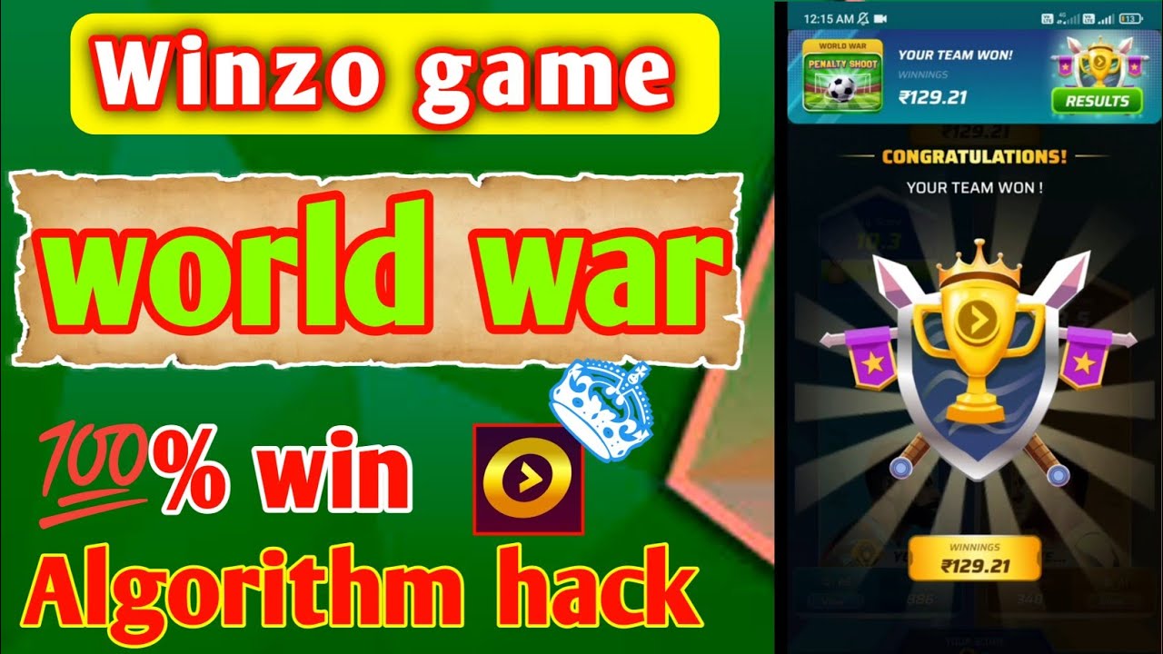 Winzo World war game hack trick|| world war kaise jeete 2025 #winzo ...