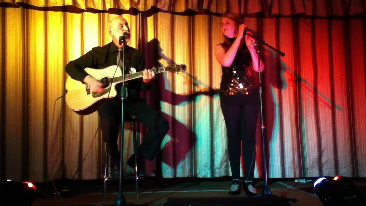 Rebecca Simms and Grandfather Dennis Simms singing a duet at Appleton ...