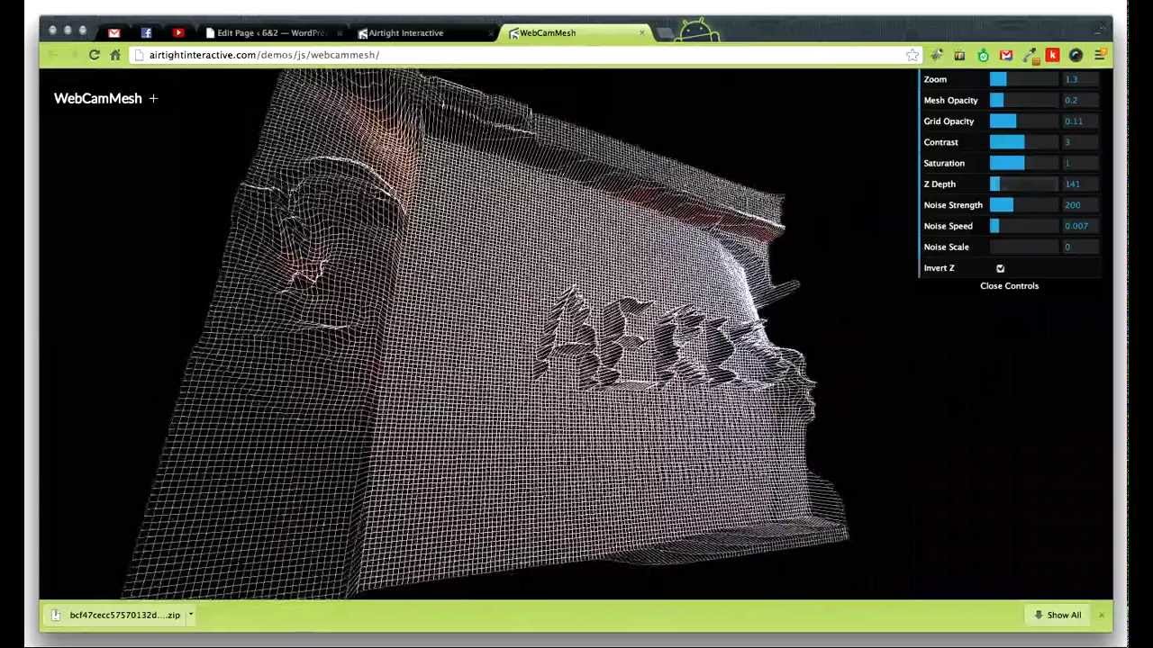 WebCam Mesh Demo - YouTube