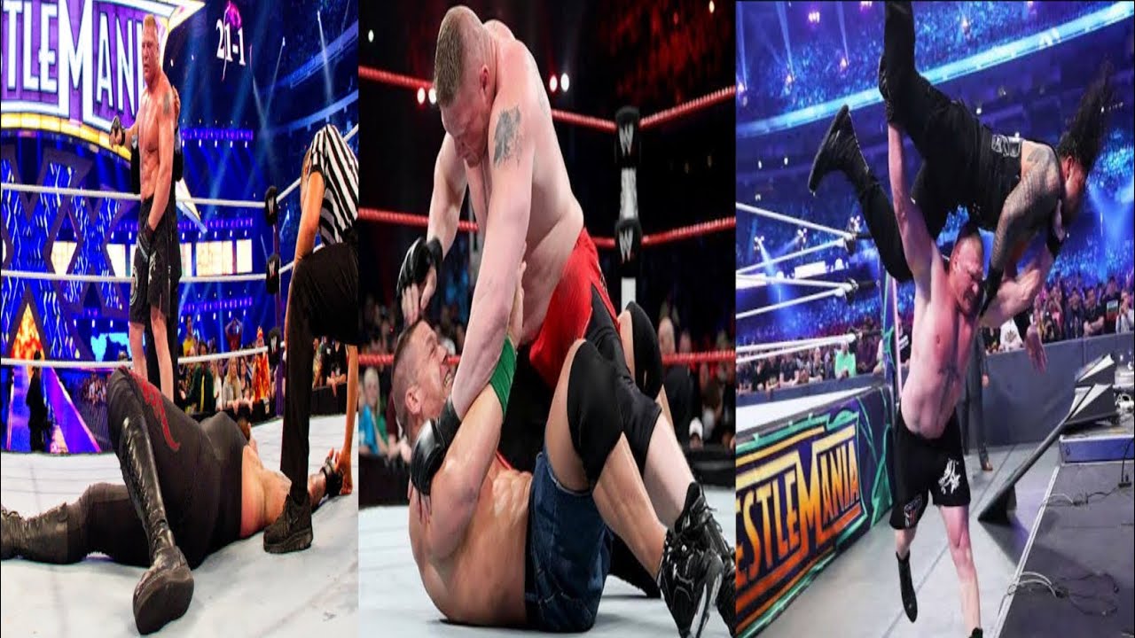 Brock Lesnar Defeated all Mega Wwe Superstars. - YouTube