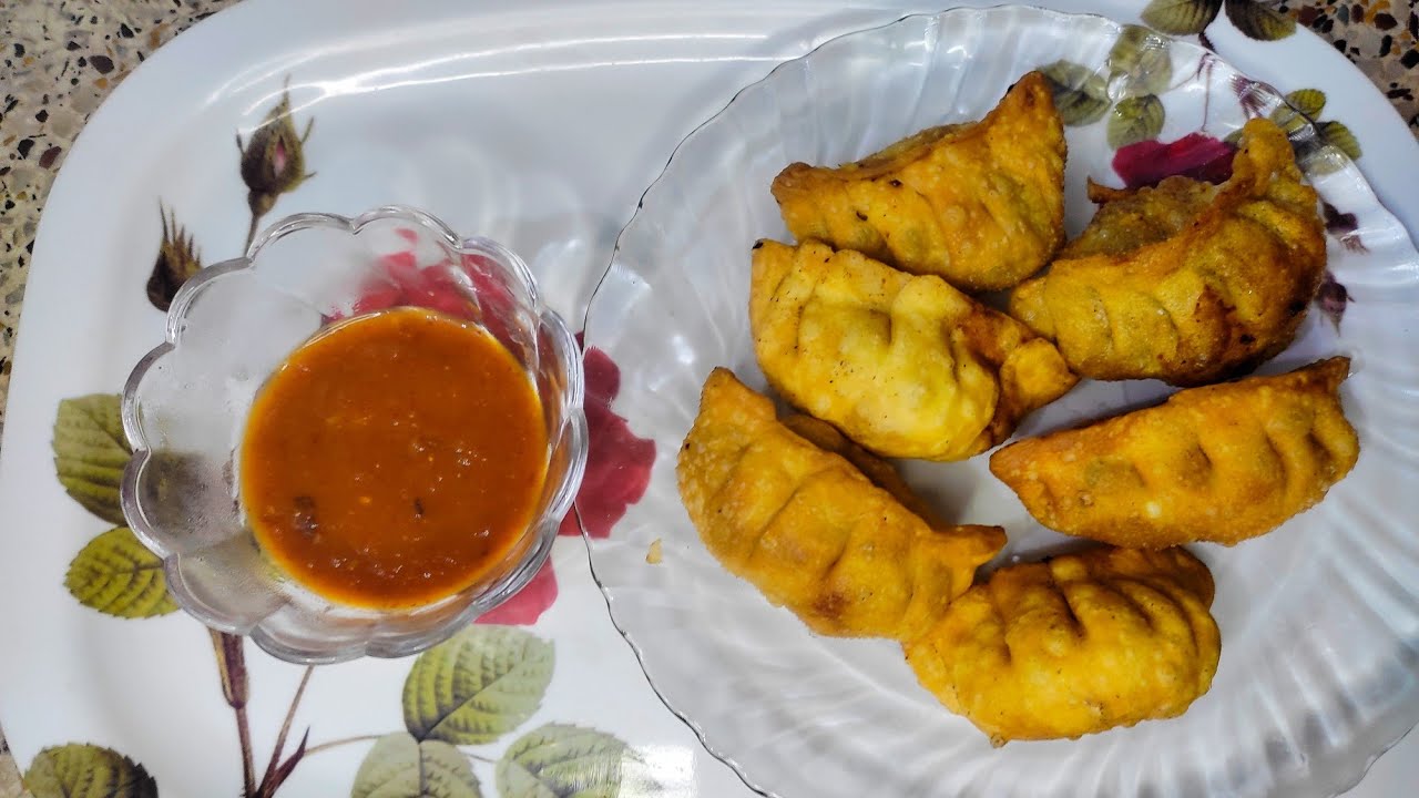 mutton fry momos🥟 recipe |yummy fry momos recipe 🤤 - YouTube