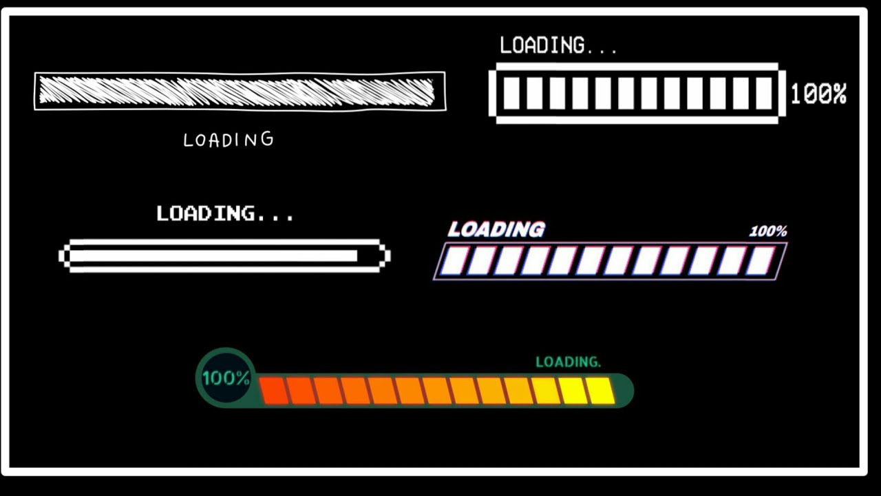 Loading overlay black screen | no internet connection/downloading ...