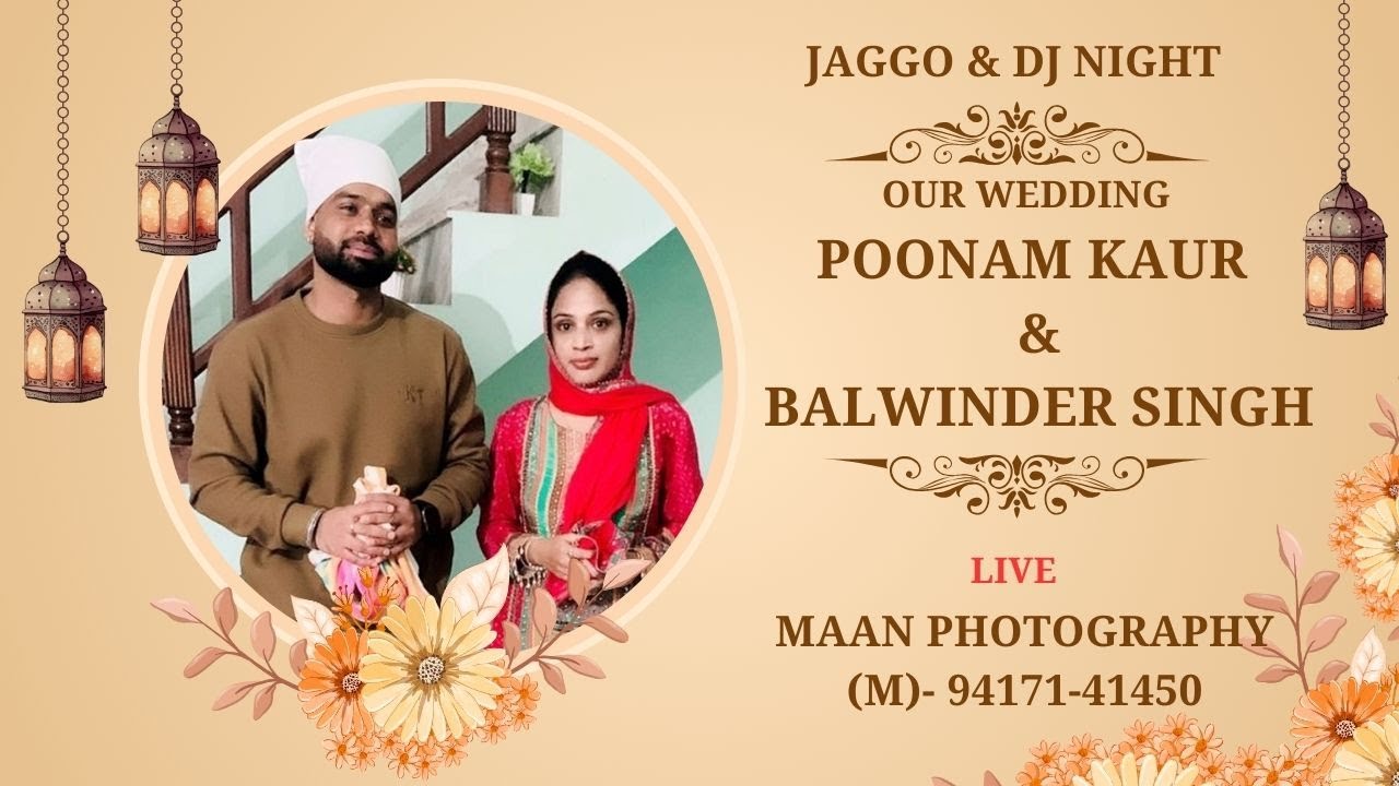 LIVE🔴YOU ARE WATCHING JAGGO & DJ NIGHT ll POONAM KAUR & BALWINDER SINGH - YouTube