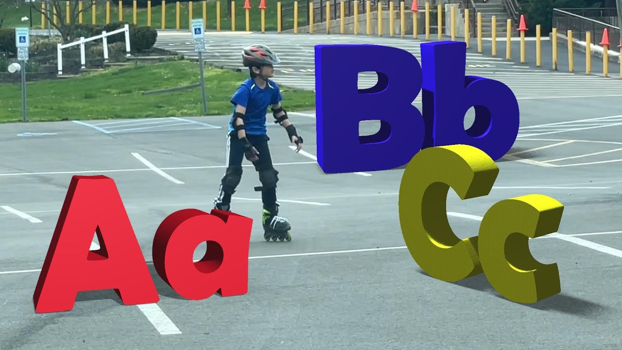 ABC SONG learning Rollerblades - YouTube