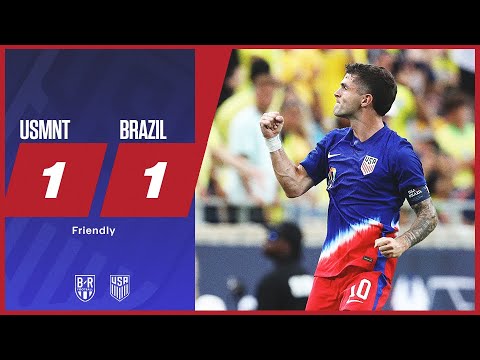 USA, Brazil draw 1-1 | USMNT 1-1 Brazil | Official Game Highlights ...