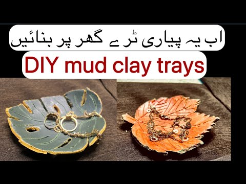 Pinterest inspired mud clay trays| DIY clay art #crafts - YouTube