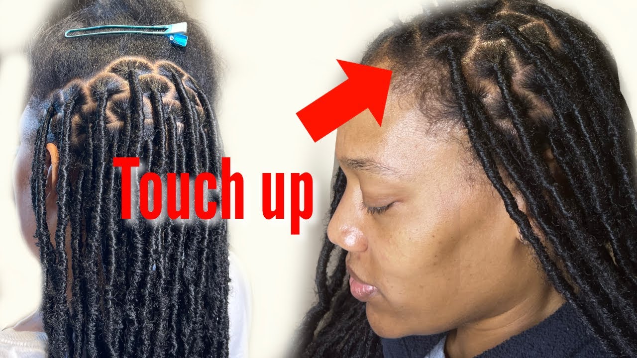 How to touch up soft locs : tutorial - YouTube