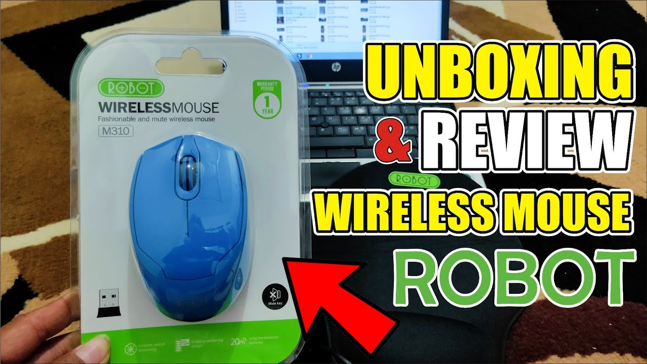 UNBOXING DAN REVIEW MOUSE WIRELESS ROBOT M310 - YouTube