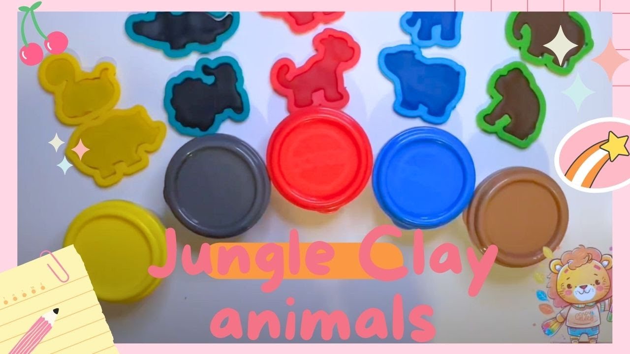 How to make jungle clay animals /clay modelling/clay animals/clay ...