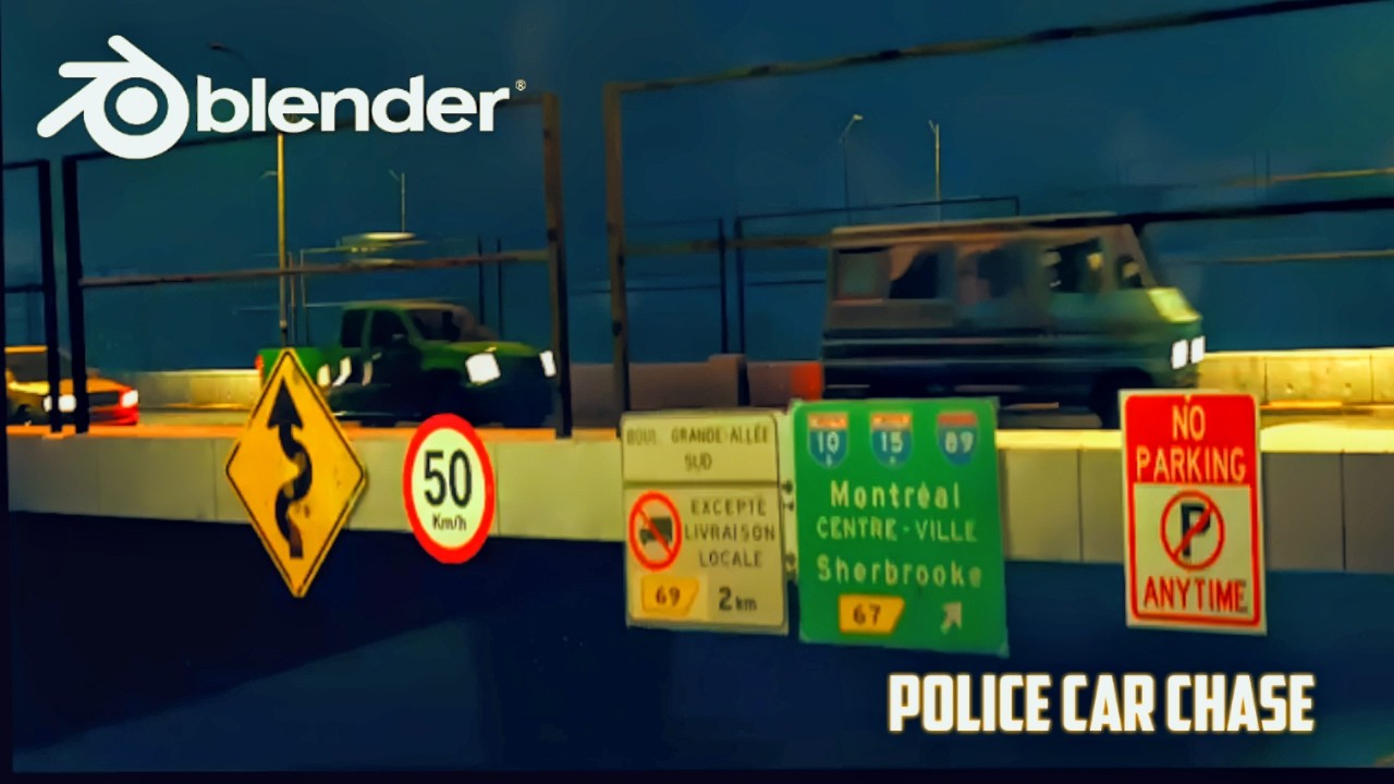 POLICE CAR CHASE - Blender Animated Short Film - YouTube