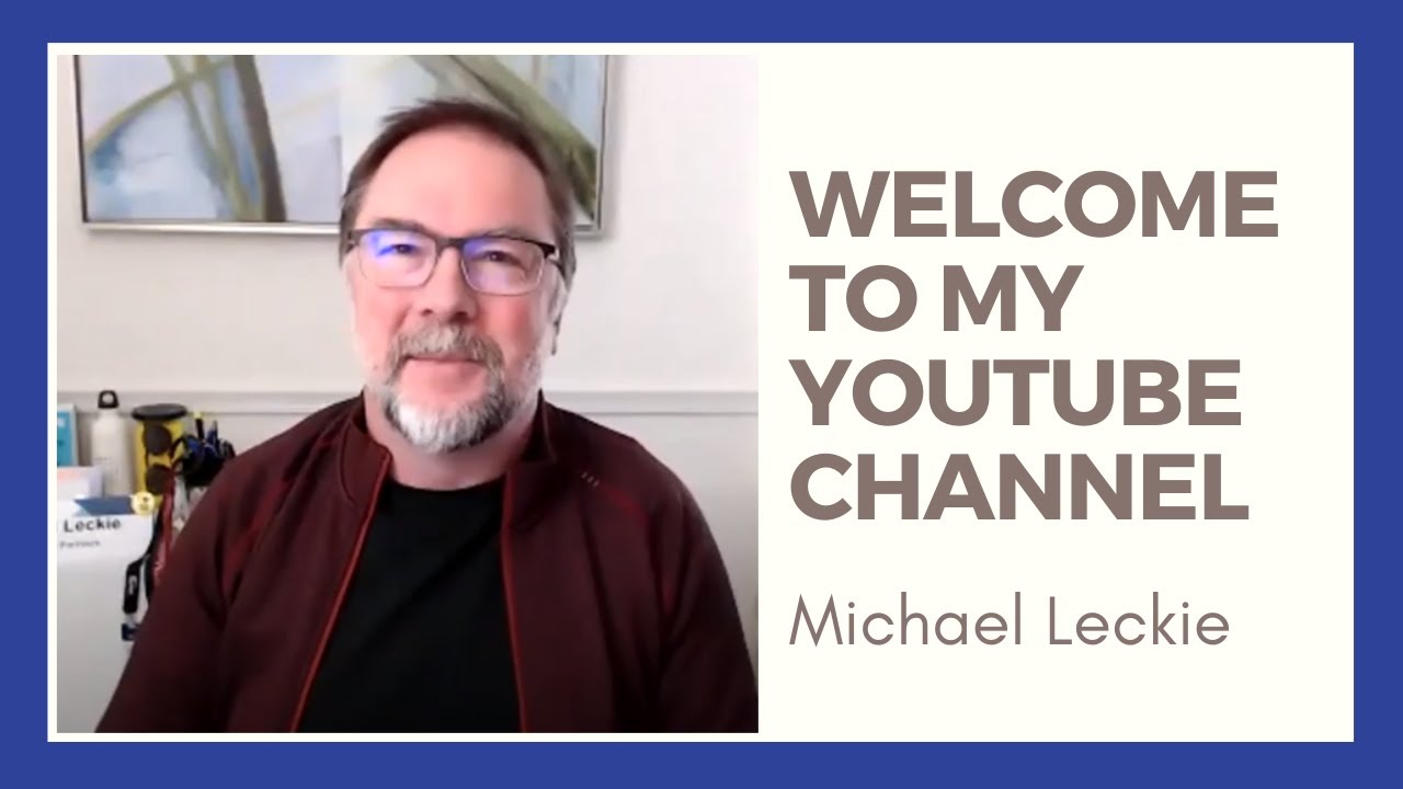 Hi it's Michael Leckie, and this is my YouTube Channel - YouTube