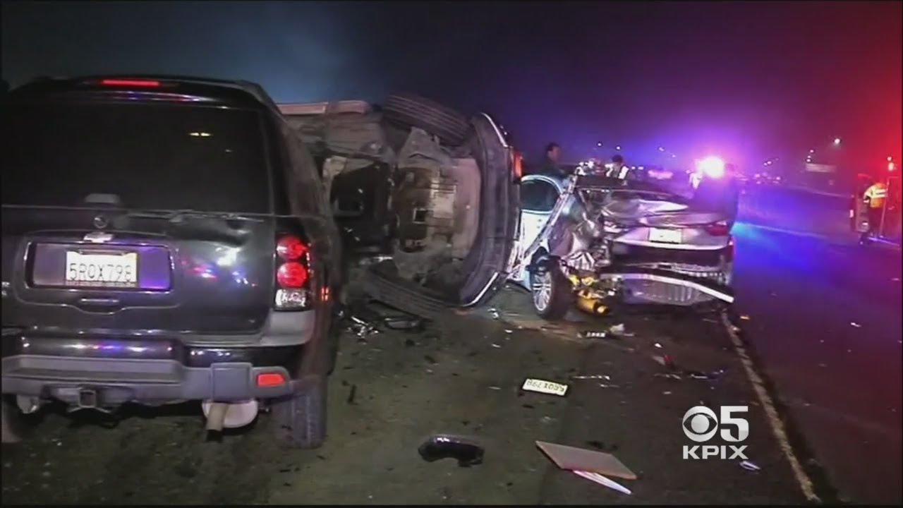 CHP Officer Hurt After Driver Plows Into Crash Scene On Highway 4 - YouTube