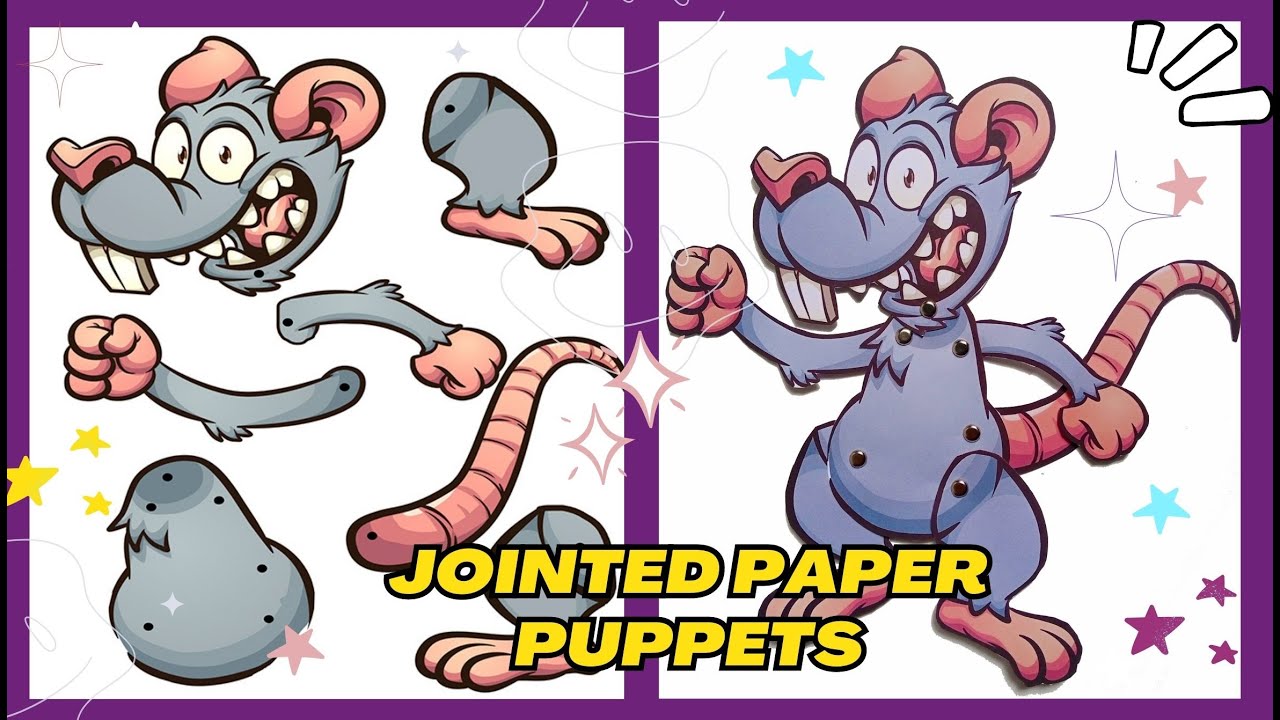 Jointed Paper Puppets - YouTube