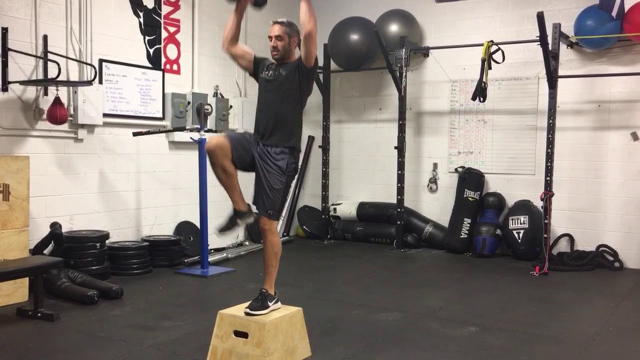Dumbbell Step Up Progressions - YouTube
