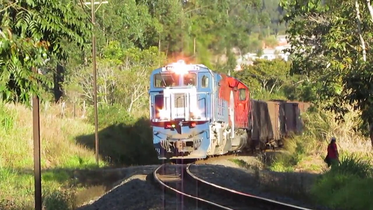 Trem M21 com ES43BBi #664 RUMO e SD40T-2 #9467 ALL - YouTube