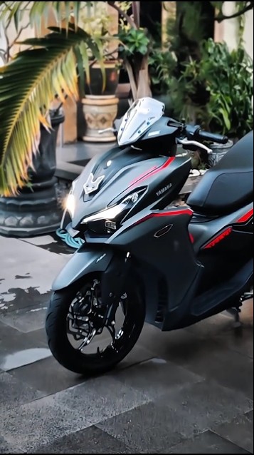 YAMAHA AEROX 155 ALPHA TURBO MATTE DARK GRAY - YouTube
