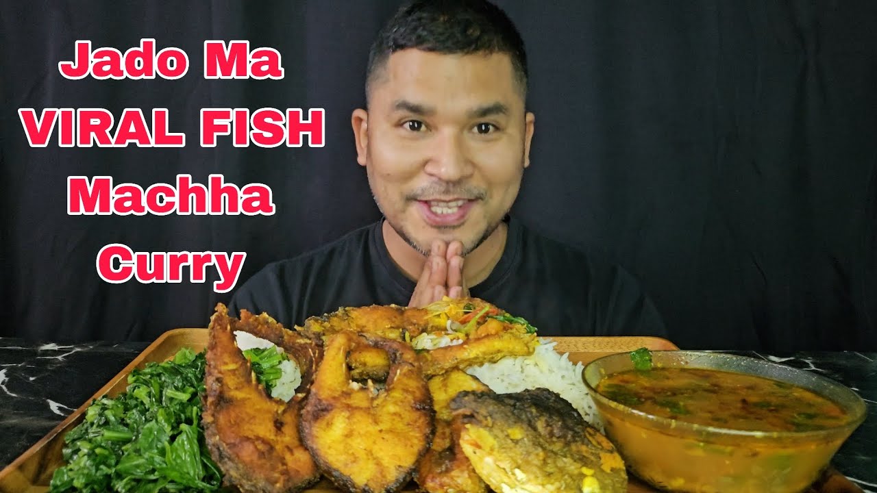Viral Fish Machha Curry Nepali Mukbang | Foodieajaya | Nepali Eating ...