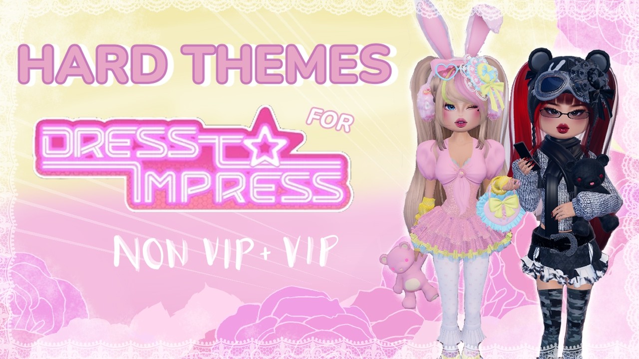 Outfit Ideas for HARD THEMES in Dress To Impress! NON VIP + VIP (Decora ...