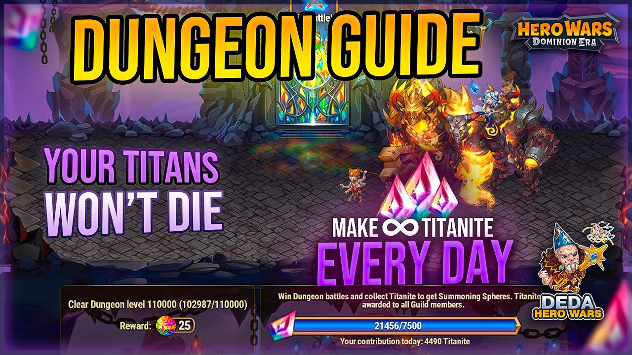 Dangeon guide for unlim titanite. Titans power setup for Hero-Wars ...