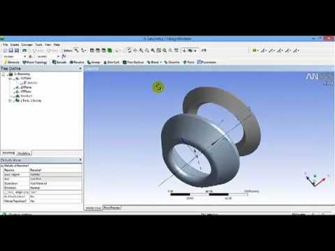 ANSYS Design Modeler Extrude Revolve Sweep Loft. Ansys Workbench Tutorial for Beginners. - YouTube