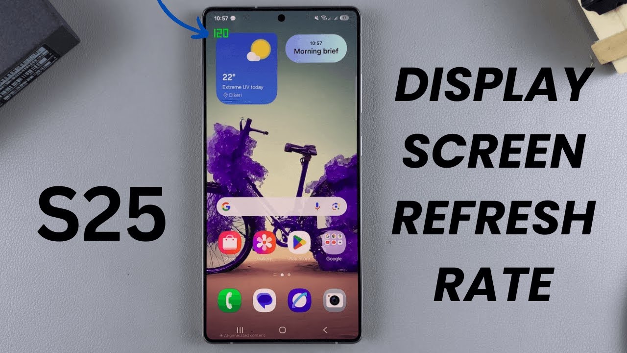 How To Display Screen Refresh Rate On Samsung Galaxy S25/ S25 Ultra ...