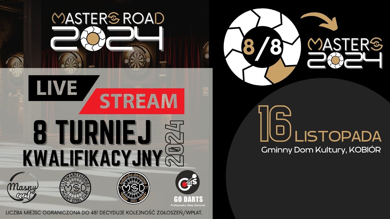 🔴LIVE: VIII TURNIEJ KWALIFIKACYJNY MASTERS ROAD 2024 - YouTube