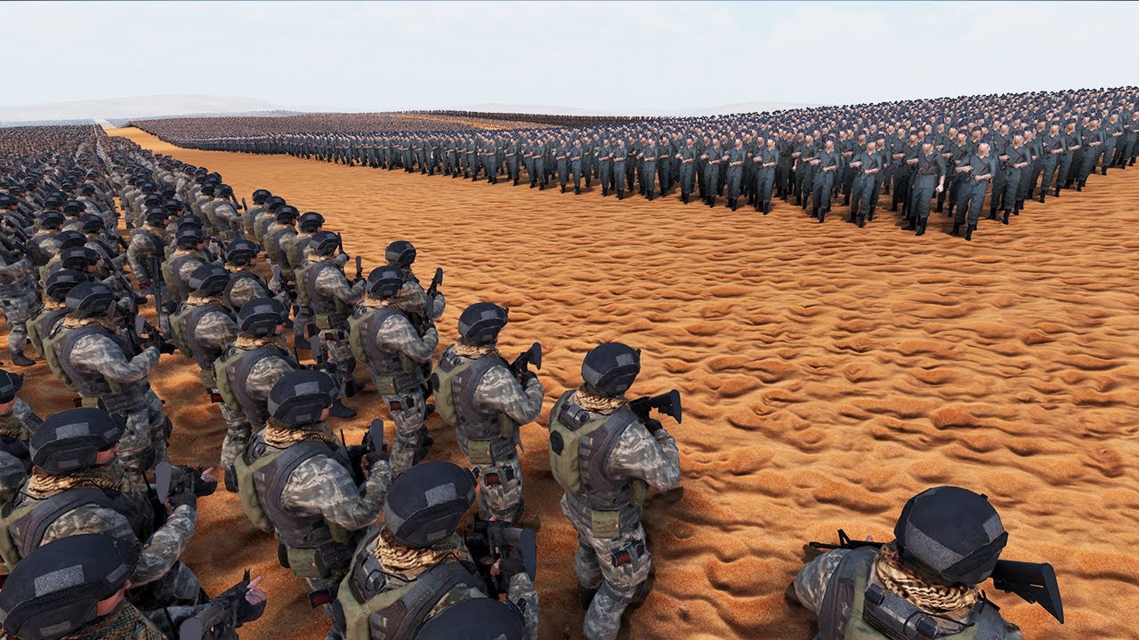 US Modern Soldiers vs Multiple Teams — Ultimate Epic Battle Simulator 2 ...
