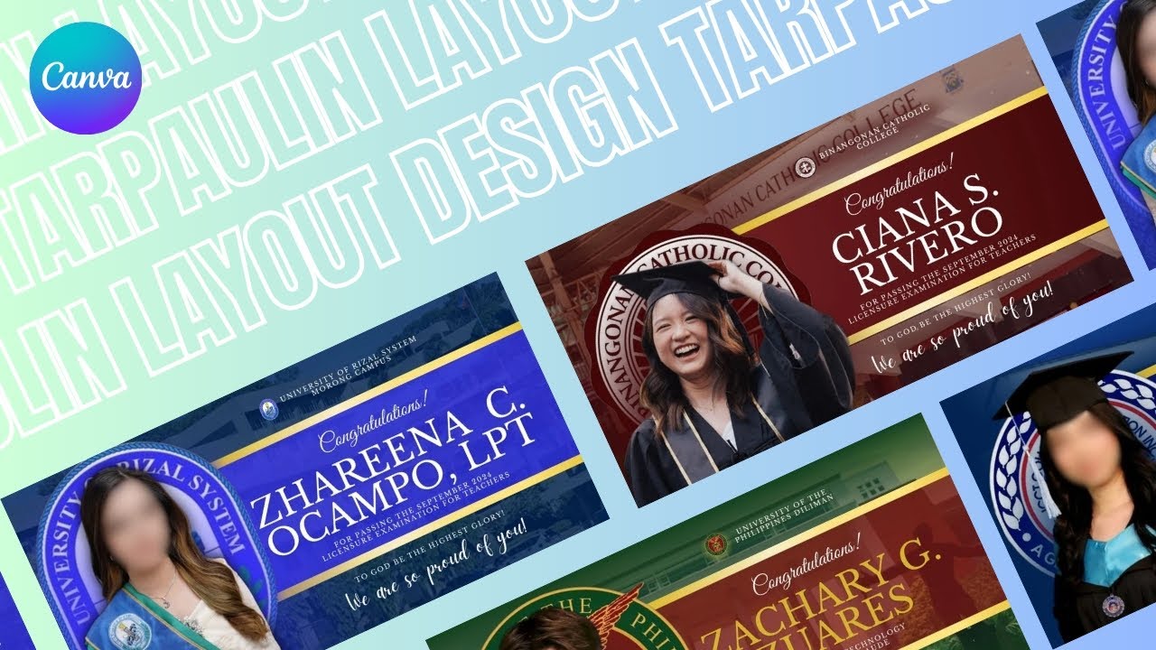 Tarpaulin Layout Design - Canva - YouTube