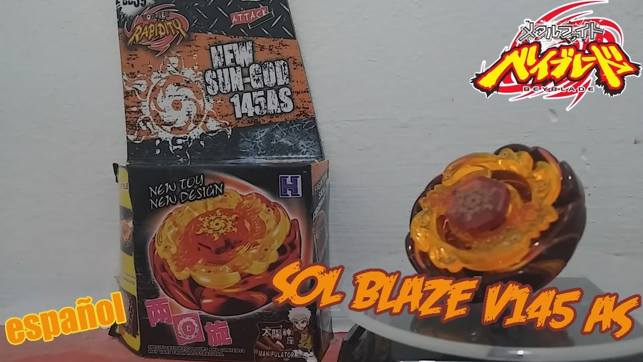 Sol Blaze T125F [Rapidity/Hongy] y Sol Blaze V145AS [KL] | Beyblade ...