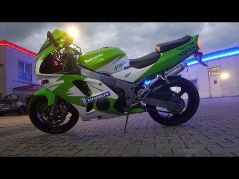 Kawasaki ZX600F driving around in Germany - YouTube