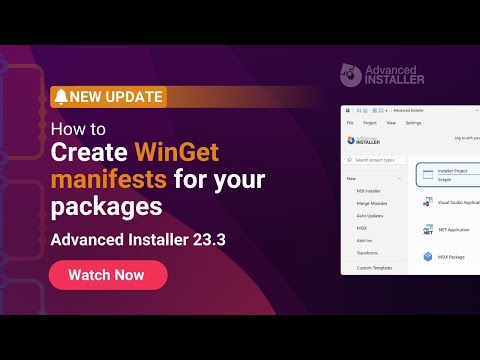 How to Create WinGet Manifests for your Packages | Version 23.3