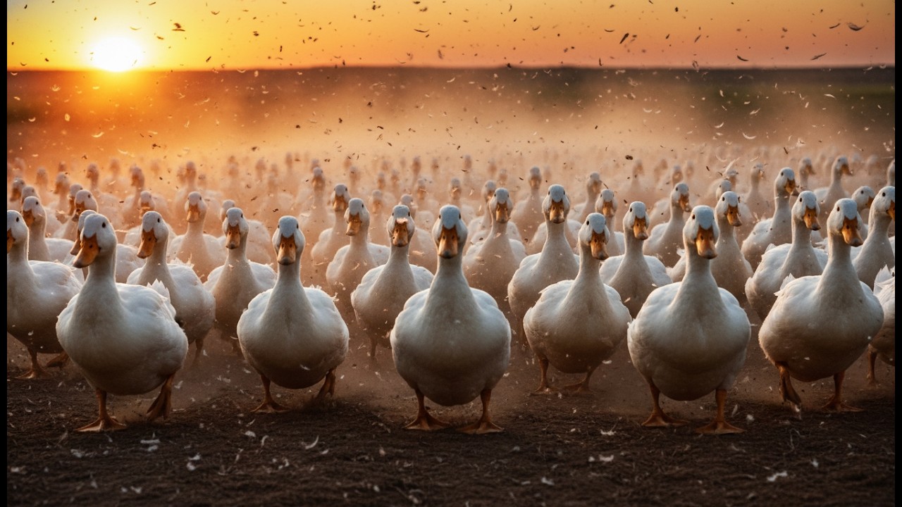 Duck Farming: Hundreds of Ducks Waking Up For a Massive Egg Harvest ...