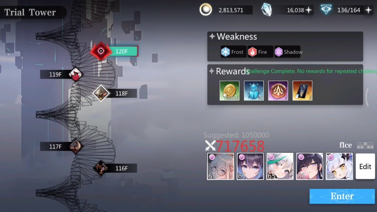 Trial Tower 120F [Soul Tide] - YouTube