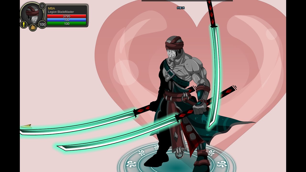aqw monster blademaster armor (rare) review - YouTube